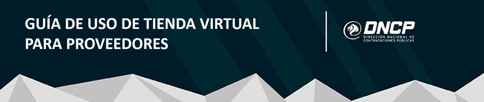 Guía de uso de la Tienda Virtual para Proveedores – DNCP
